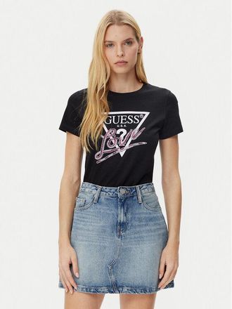 Guess T-Shirt W5GI05 I3Z14 Schwarz Regular Fit