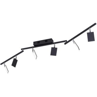 Paul Neuhaus Plafonnier Pure Mira 6 lumi&egrave;res noir - 6358-18