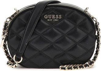 Guess Tamsin Double Zip Crossbody Bag Black
