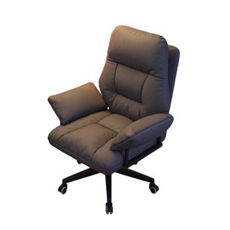 Generic Ergonomischer B&uuml;rodrehstuhl Mit Verstellbarer H&ouml;he - Arbeitsstuhl Aus Atmungsaktivem Stoff for Zuhause, B&uuml;ro Und Schminktisch(Dark Gray1)