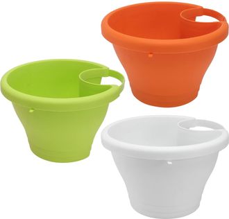 Yarnow Regenrohr Blumentopf Hängetopf Balkontopf Fallrohr Pflanztopf Balkontopf Regenrinne Pflanzkübel Pflanzgefäß Übertopf Blumenkasten für Regenfallrohre D