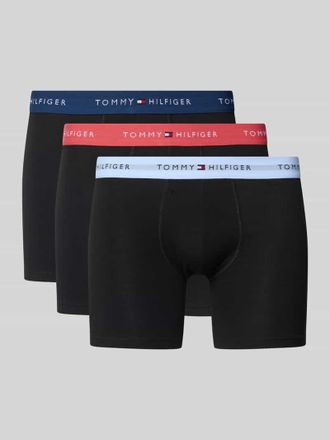 Tommy Hilfiger Slim Fit Trunks aus Baumwoll-Mix im 3er-Pack