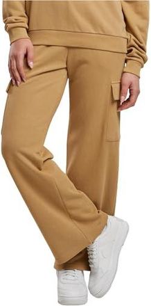 Urban Classics Ladies Baggy Light Terry Sweat Pants, Pantalons Femme, Unionbeige