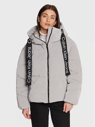 Calvin Klein Jeans Winterjacke J20J220017 Grau Regular Fit