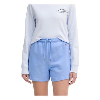GANT Shield Shorts - Femme - Shorts - Bleu - Taille: 42 FR