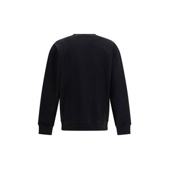 Balmain Mens Black Cotton Sweatshirt Clothing