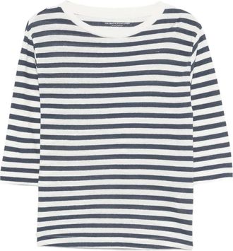 Majestic Filatures Femme, Tops, Bleu, Taille: 42 FR T-shirt &agrave; rayures