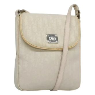 Dior Sac bandouli&egrave;re Trotter en nylon vintage Pre-owned - Femme - Pre-owned - Blanc - Taille: ONE Size
