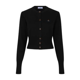 Vivienne Westwood Wool Orb Cardigan - - Knitwear - Damen - Schwarzk - L