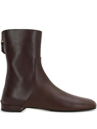 Giorgio Armani Stiefeletten aus Leder - Braun