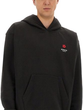 Kenzo Oversized Cotton Hoodie - Black