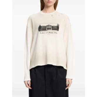 Ann Demeulemeester Distressed Long-sleeve T-shirt