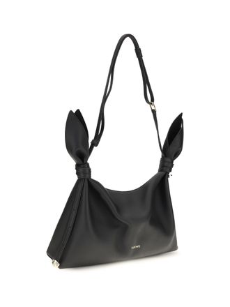 Loewe Scarf Calfskin Leather Shoulder Bag - Black