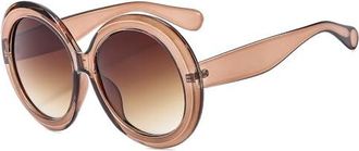 Generic Lunettes De Soleil &Agrave; Monture Large For Hommes Et Femmes, Id&eacute;ales For Les Voyages En Plein Air Ou Trajets Quotidiens(Orange)