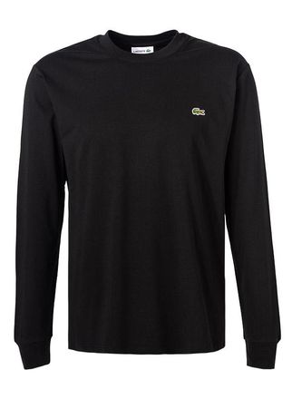 Lacoste Herren Longsleeve schwarz Baumwolle