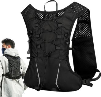 Generico Rucksack zum, Wasserrucksack zum, Jogging mit Taschen, reflektierend, verstellbar, f&uuml;r Radfahren und Camping im Freien