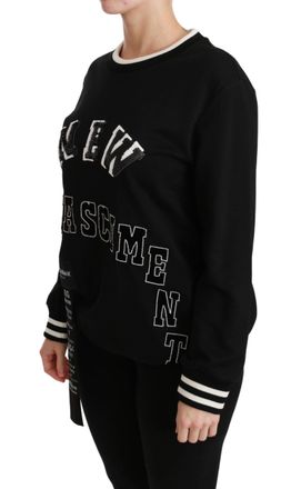 Dolce & Gabbana Womens Black Rinascimento dgmillennials Sweater Cotton Clothing