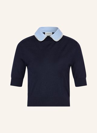 Claudie Pierlot Claudie Pierlot Strickshirt Mit Abnehmbarem Kragen blau
