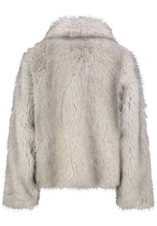 Eight2Nine Fellimitatjacke Damen Fake Fur Jacke Kunstfell, mit Druckkn&ouml;pfen
