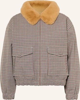 Sandro Sandro Blouson Mit Kunstfell braun