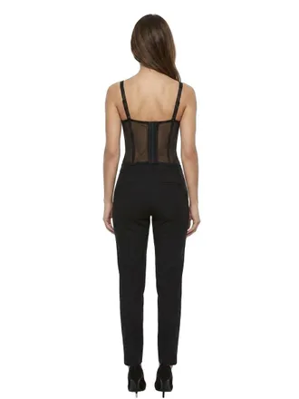 Dolce & Gabbana Womens Black Elastane Bodysuit Clothing