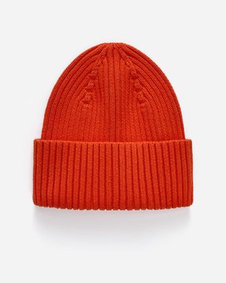 Arket Rippstrickm&uuml;tze -Rot