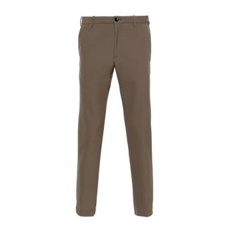 Incotex Homme, Pantalons, Brun, Taille: M Pantalon Chino Kaki &agrave; Taille &Eacute;lastiqu&eacute;e
