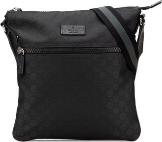 Gucci Hobo Bags - GG Nylon Web Crossbody Bag - Gr. unisize - in Schwarz - für Damen