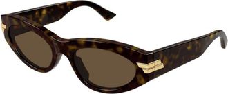 Bottega Veneta Femme, Accessoires, Brun, Taille: 53 MM Lunettes Authentiques et Élégantes de Qualité Premium