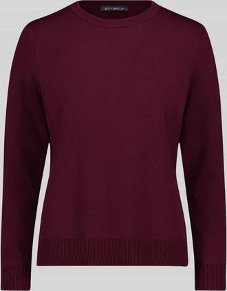 Betty Barclay Pullover mit gerippten Abschl&uuml;ssen Modell LT NOVEMBER