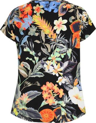 Doris Streich T-Shirt mit abgerundetem Saum