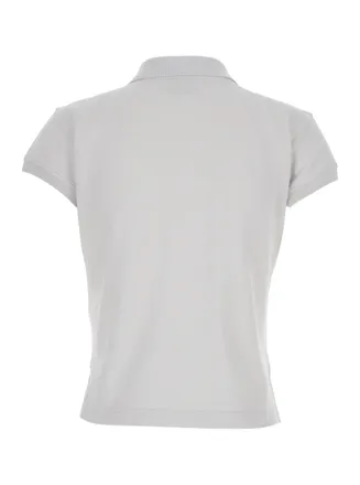 Balenciaga Womens Cotton Polo Shirt White T-Shirts & Jerseys