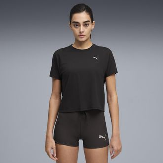 Puma T-shirt boxy Run coolCELL Femme, V&ecirc;tements, Noir, XL