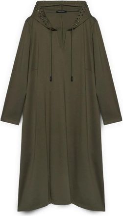 Fiorella Rubino Femme, Robes, Vert, Taille: 44 FR Long Dress with Hood