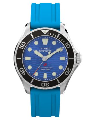Timex Deep Water Meridian Blau Unisex Armbanduhr TW2Y40400