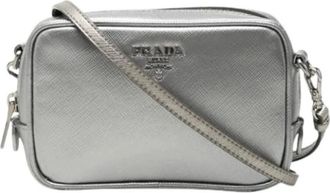 Prada Sac bandouli&egrave;re vintage doccasion - Femme - Pre-owned - Gris - Taille: ONE Size