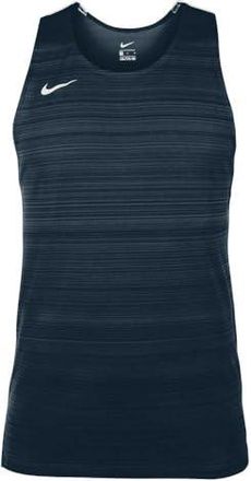 Nike Mens Stock Dry Miler Singlet NT0300-451, Bleu Marine, Medium, Homme