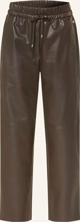 Marc Cain 7/8-Hose Ranchi In Lederoptik braun