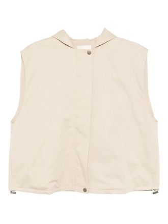 St.Agni veste sans manches à capuche - Tons neutres