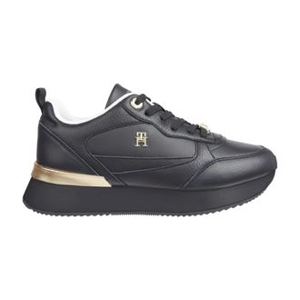 Tommy Hilfiger Schwarze Sneakers f&uuml;r Frauen - - Shoes - Damen - Schwarzk - 37 EU