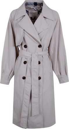 Barbour Femme, Manteaux, Gris, Taille: 38 FR Layla Trench Veste Imperm&eacute;able