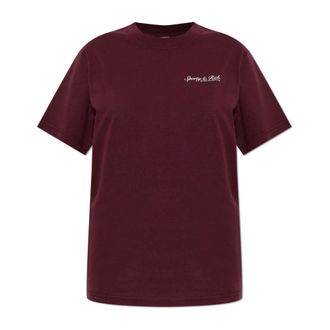 Sporty & Rich Beverly Hills T-Shirt - - Tops - Damen - Rot - M