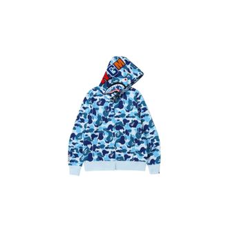 A Bathing Ape A Bathing Ape, Homme, Sweatshirts et sweats &agrave; capuche, Multicolore, Taille: S ABC Camo Shark Full Zip Sweat &agrave; capuche