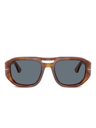 Persol Sonnenbrille mit eckigem Gestell - Braun
