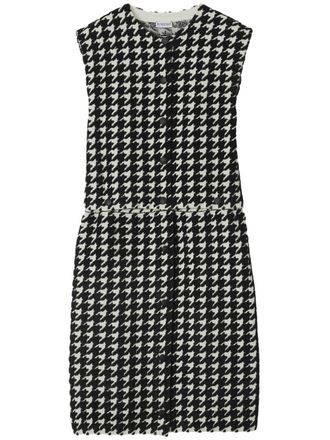 Burberry Minikleid mit Hahnentrittmuster - Schwarz