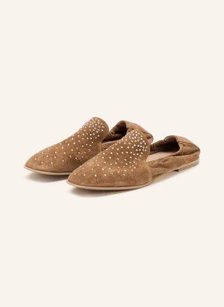 Kennel & Schmenger Slipper Glory Mit Schmucksteinen beige
