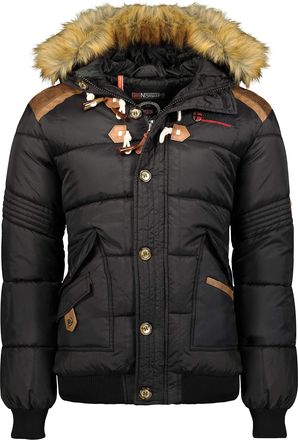 Geographical Norway Winterjacke Steppjacke BELPHEGORE Designer Jacke (X Large, Schwarz)