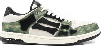 Amiri Camo Skel Lace-up Sneakers