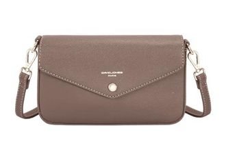 David Jones Paris - Pochette Femme - Sac port&eacute; travers - Similicuir - Taille Petite - Accesoire Pratique - Evenement Soir&eacute;e Sortir Ville Mode Tendance L&eacute;g&egrave;re Band
