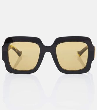 Gucci Lunettes de soleil carr&eacute;es Double G